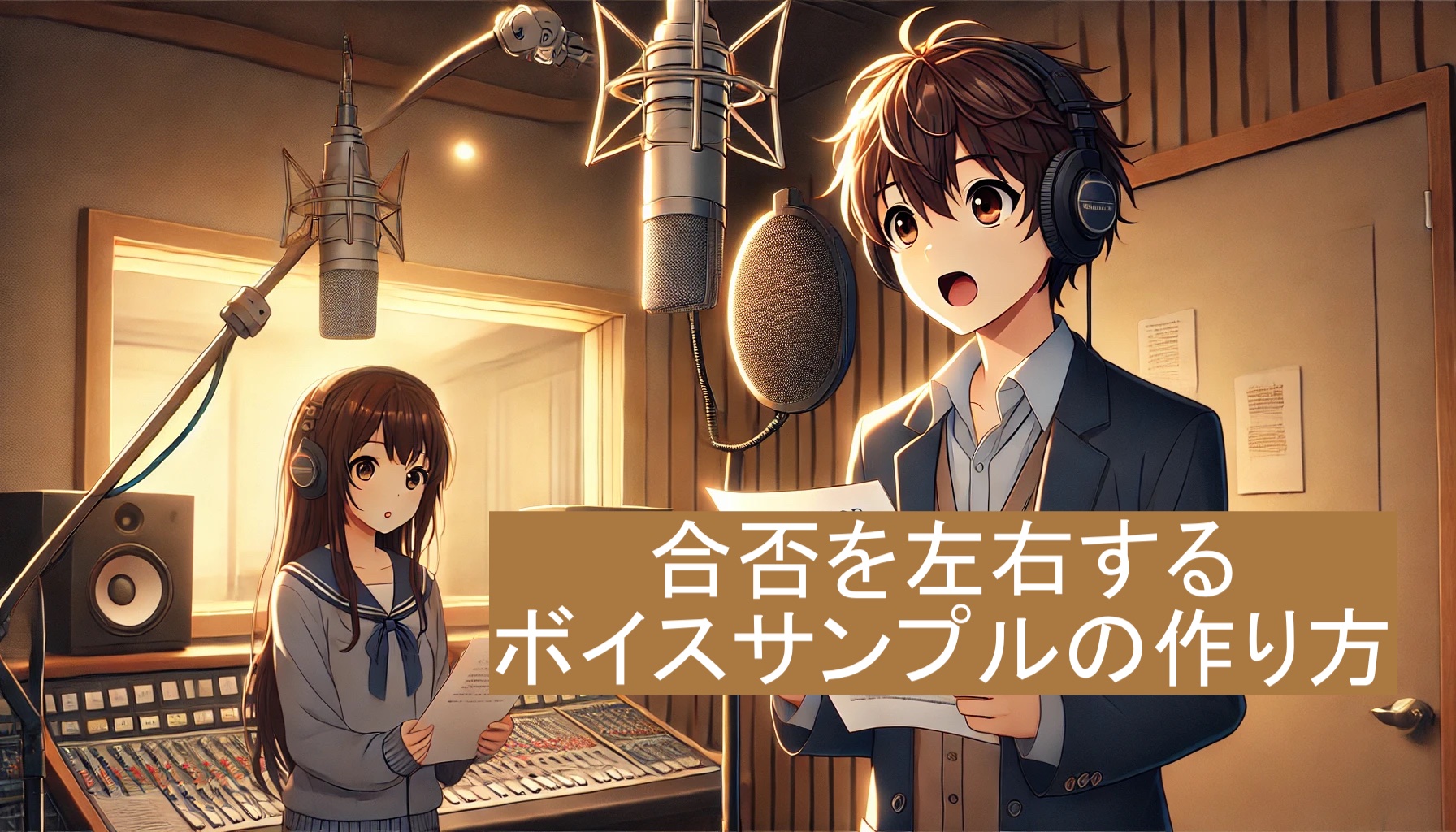 ボイスサンプルで勝負！オーディション合否を左右する本質とは | Sonic Compass〜声優になるための戦略〜