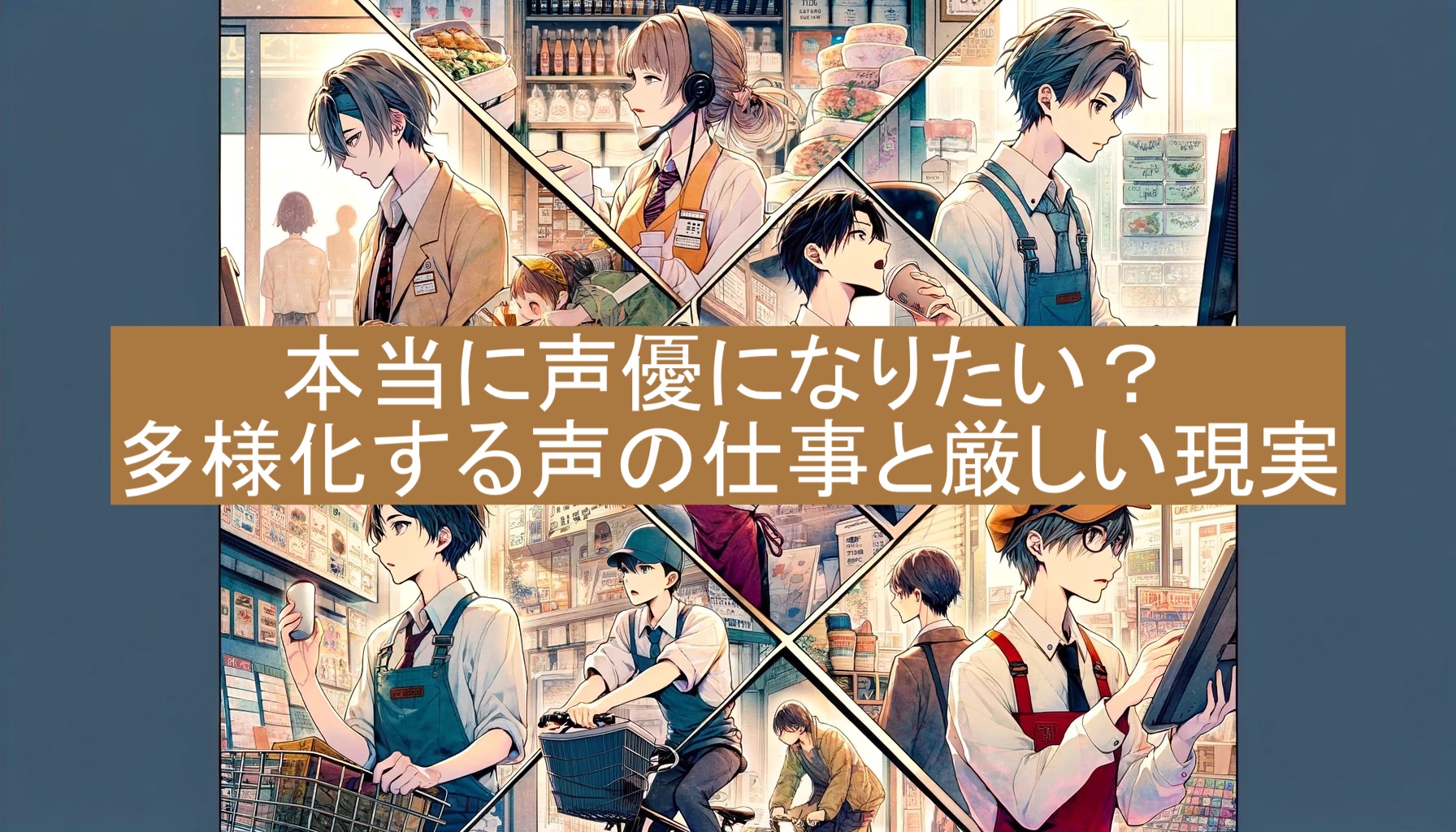 声優になるための王道ルートと厳しい現実 | Sonic Compass〜声優になるための戦略〜