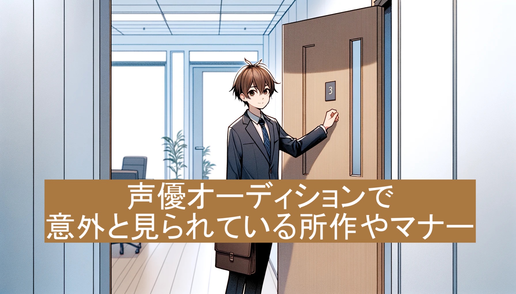 声優オーディションで意外と見られる所作とマナー | Sonic Compass〜声優になるための戦略〜